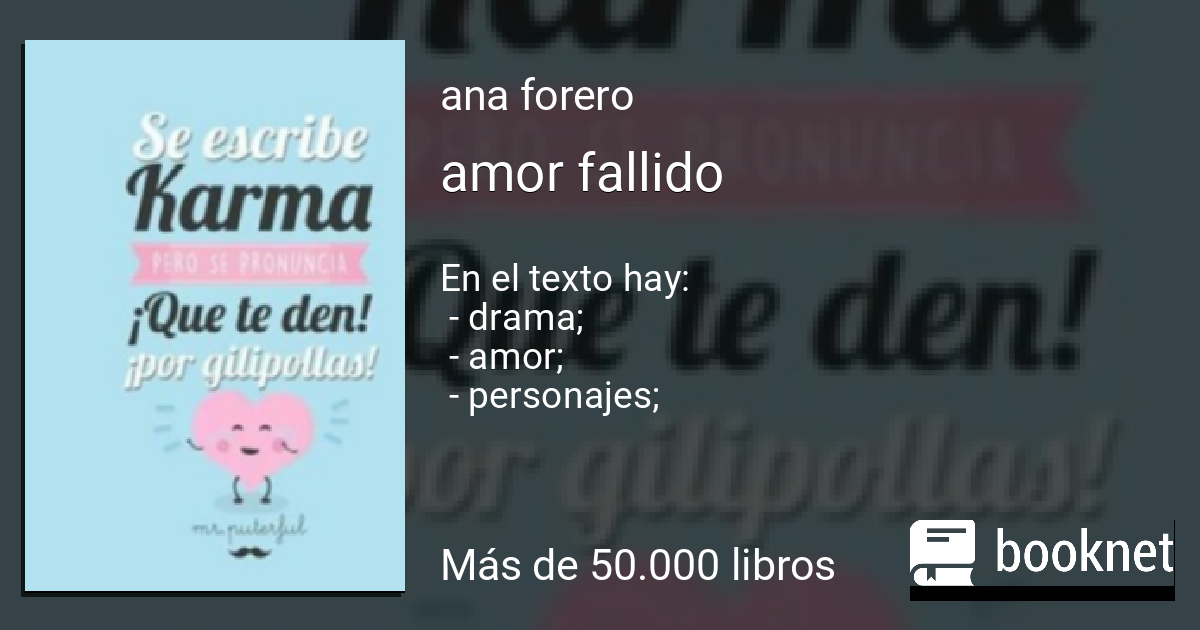 amor fallido leer libro en línea en Booknet