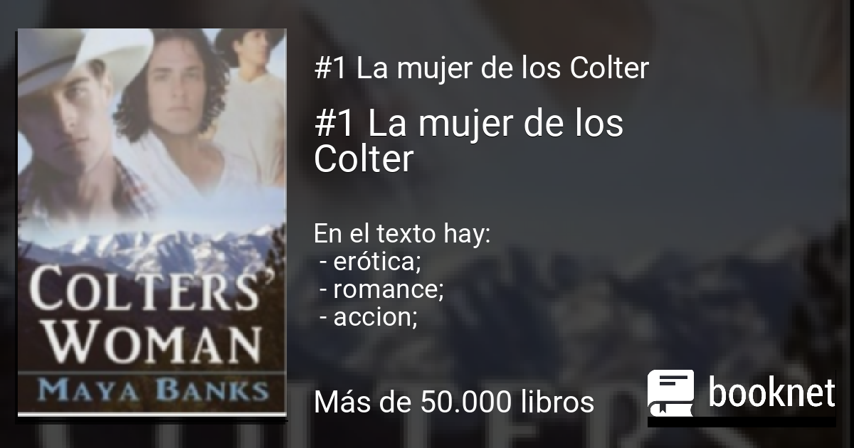 #1 La mujer de los Colter leer libro en línea en Booknet