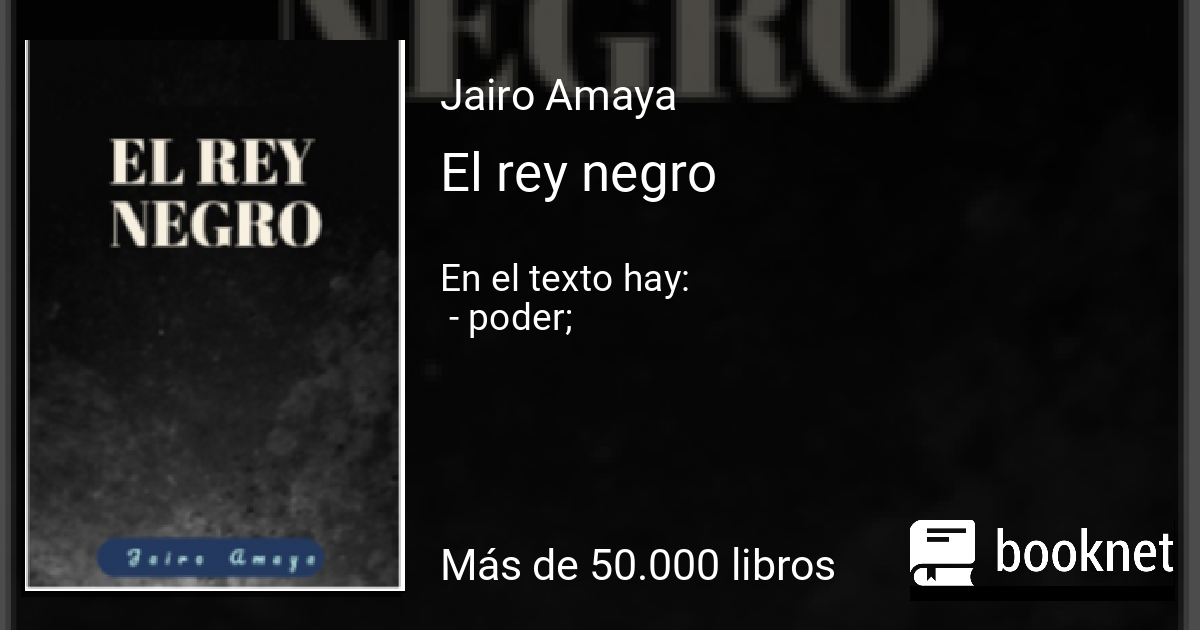 El rey negro leer libro en línea en Booknet