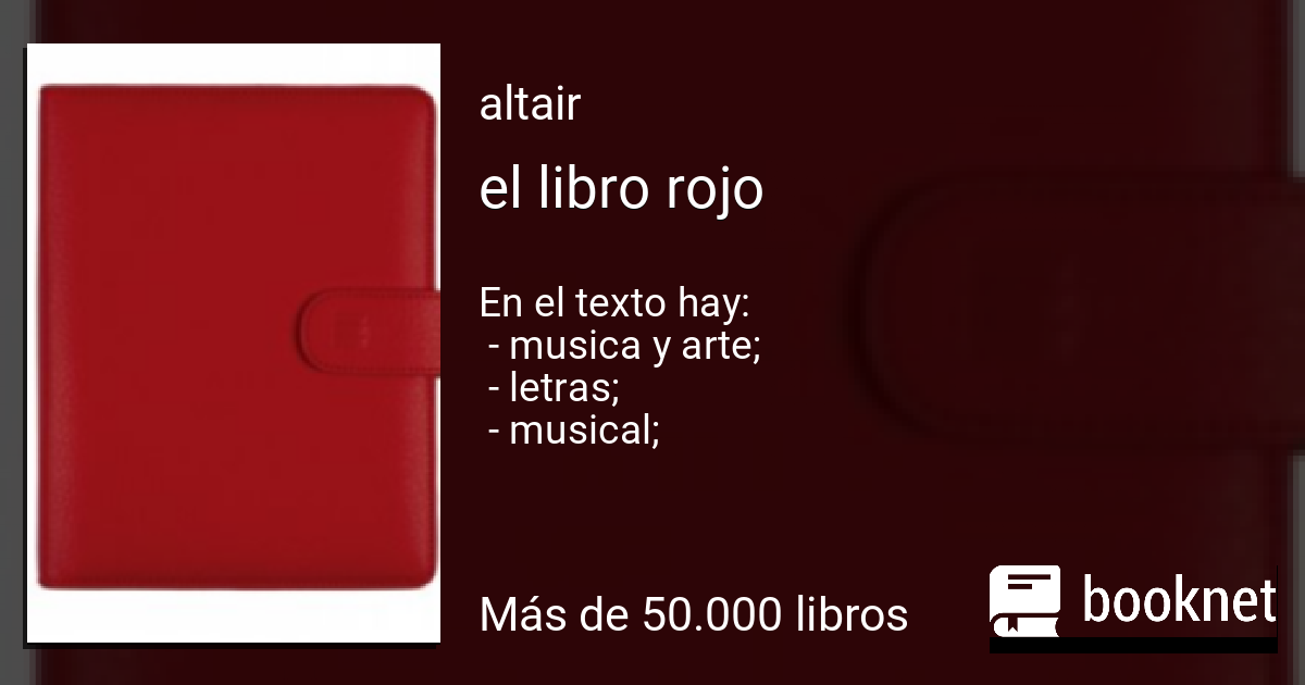 el libro rojo Leer libros online en Booknet