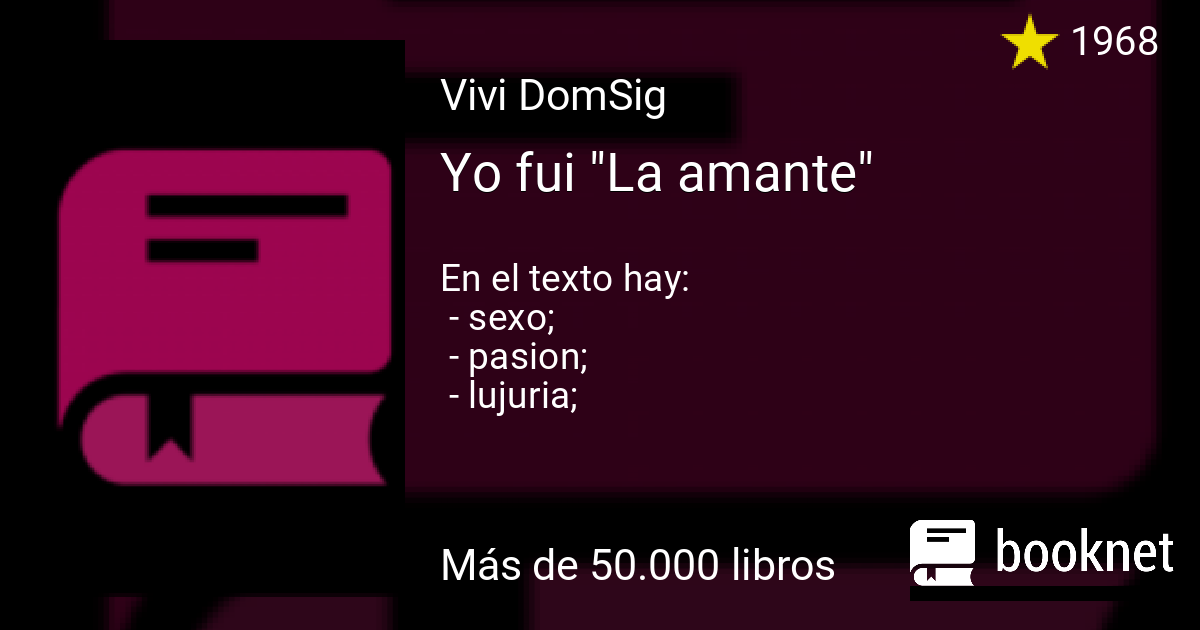 Yo fui "La amante" leer libro en línea en Booknet