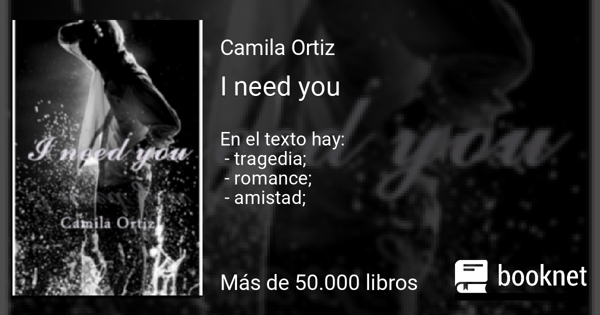 I need you leer libro en línea en Booknet