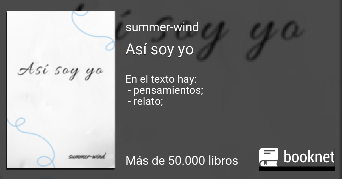 Así soy yo Leer libros online en Booknet