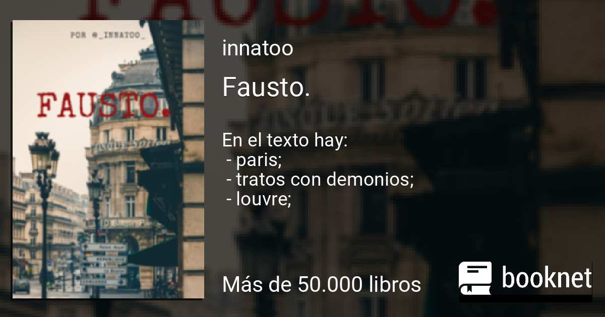 Fausto. leer libro en línea en Booknet