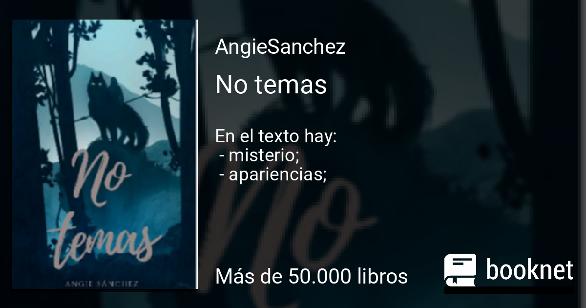 No temas leer libro en línea en Booknet