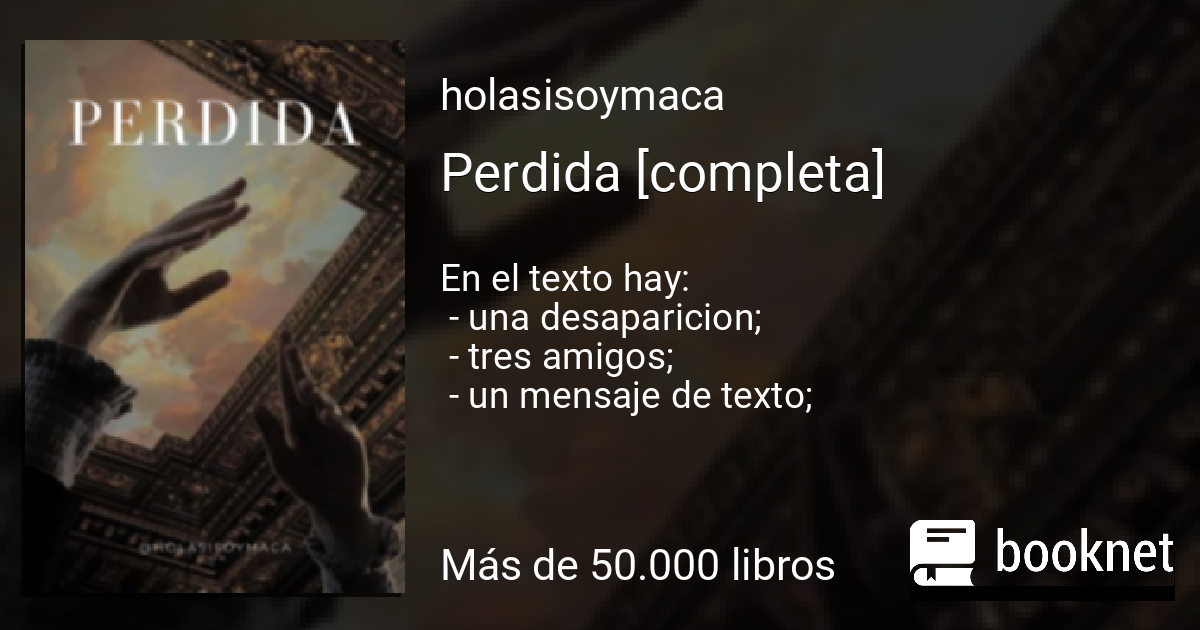Perdida [completa] leer libro en línea en Booknet
