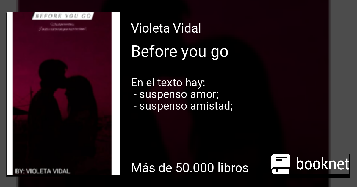 Before you go leer libro en línea en Booknet