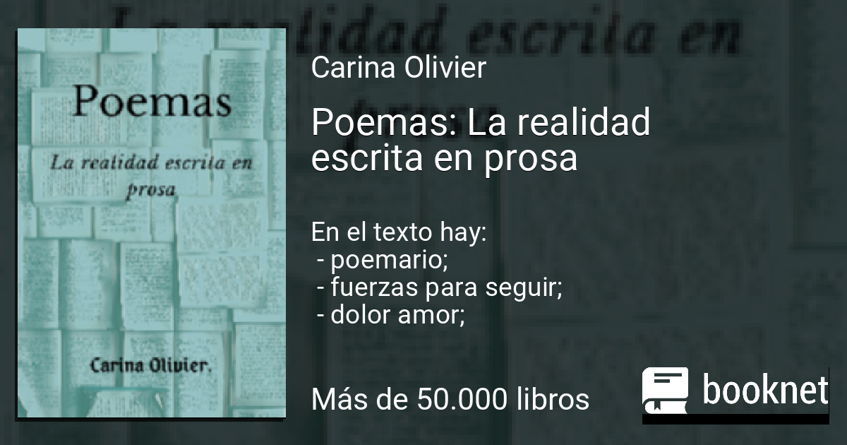 Poemas: La realidad escrita en prosa leer libro en línea en Booknet
