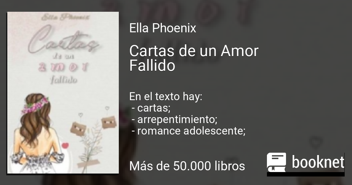 Cartas de un Amor Fallido Leer libros online en Booknet