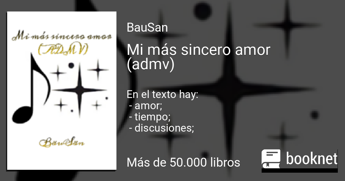 Mi más sincero amor (admv) leer libro en línea en Booknet