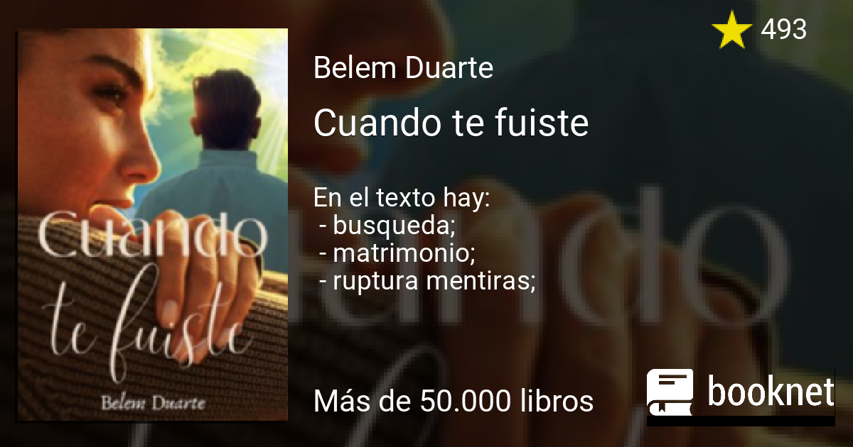 Cuando te fuiste leer libro en línea en Booknet