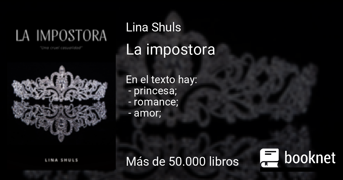 La impostora leer libro en línea en Booknet