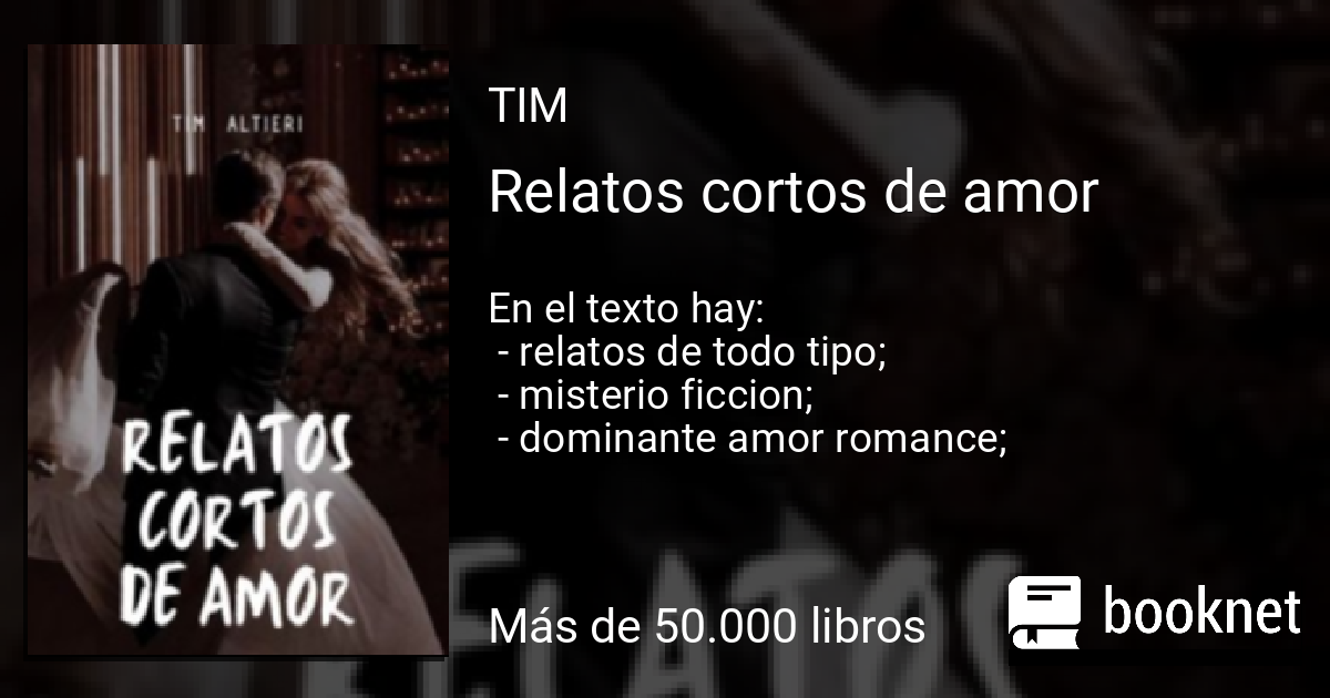 Relatos cortos de amor leer libro en línea en Booknet