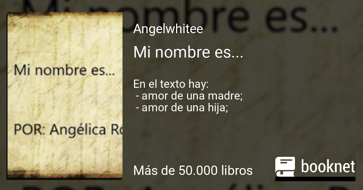 Mi nombre es... leer libro en línea en Booknet