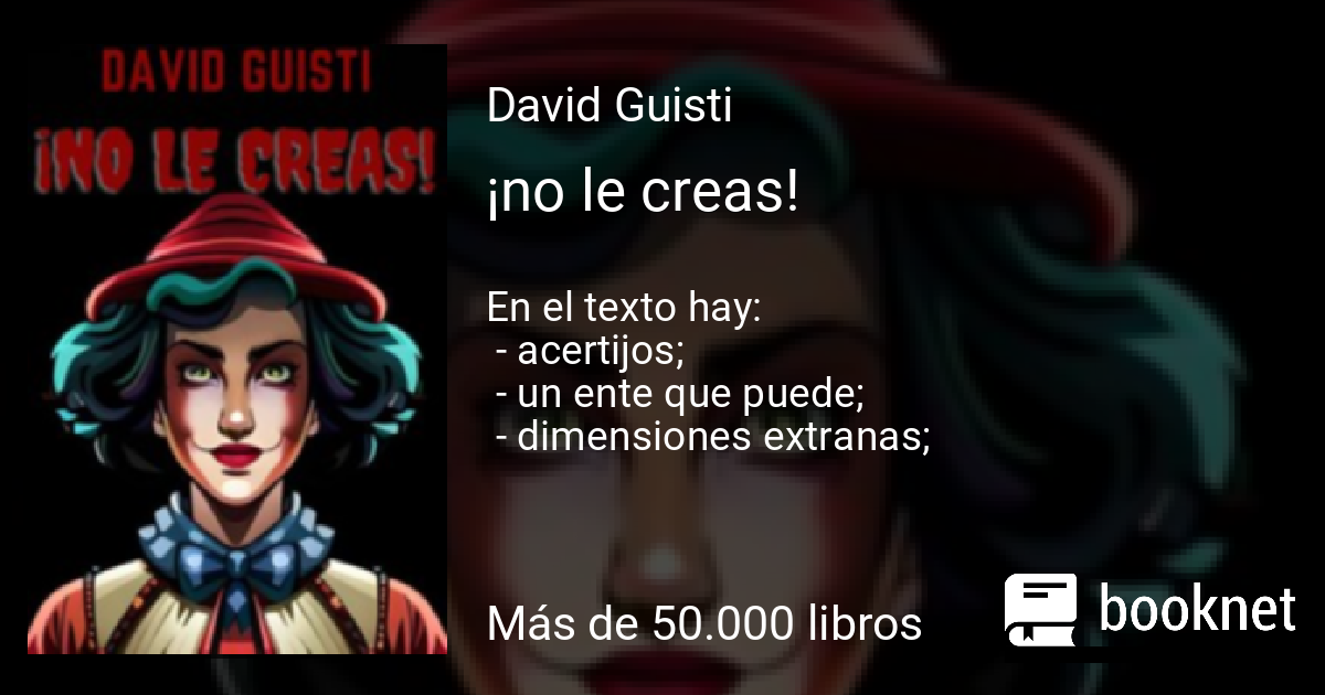 ¡no le creas! leer libro en línea en Booknet