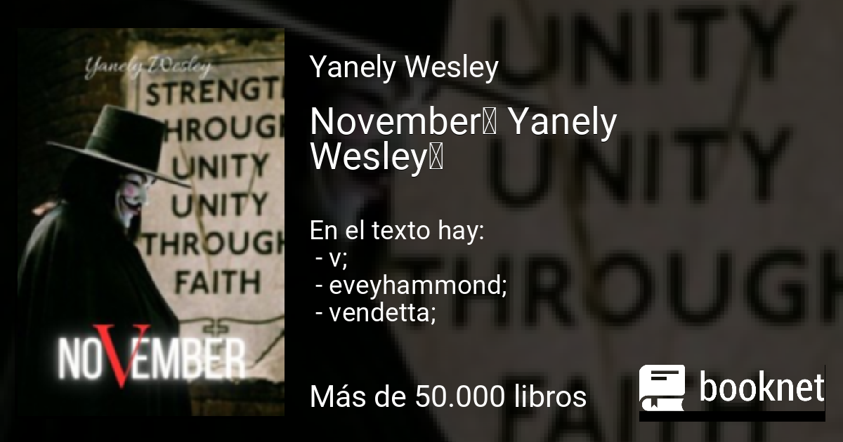 November Yanely Wesley༄ leer libro en línea en Booknet