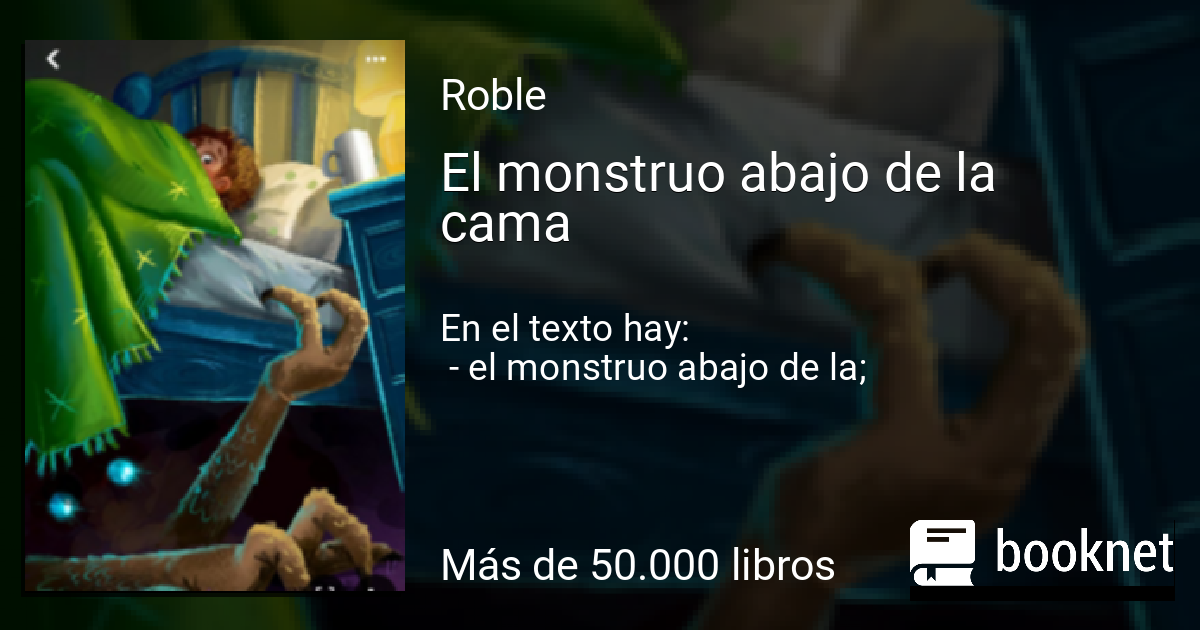 El monstruo abajo de la cama leer libro en línea en Booknet