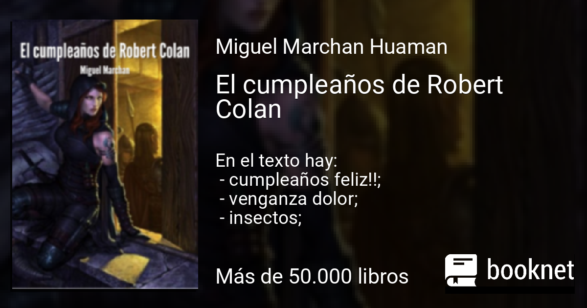 El cumpleaños de Robert Colan leer libro en línea en Booknet