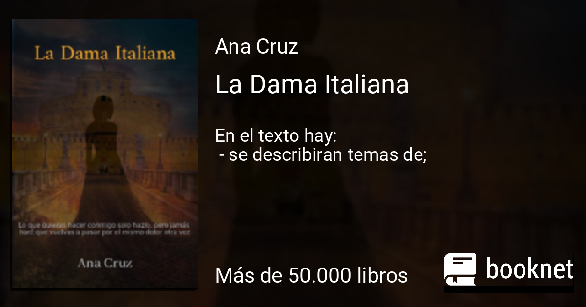 La Dama Italiana leer libro en línea en Booknet