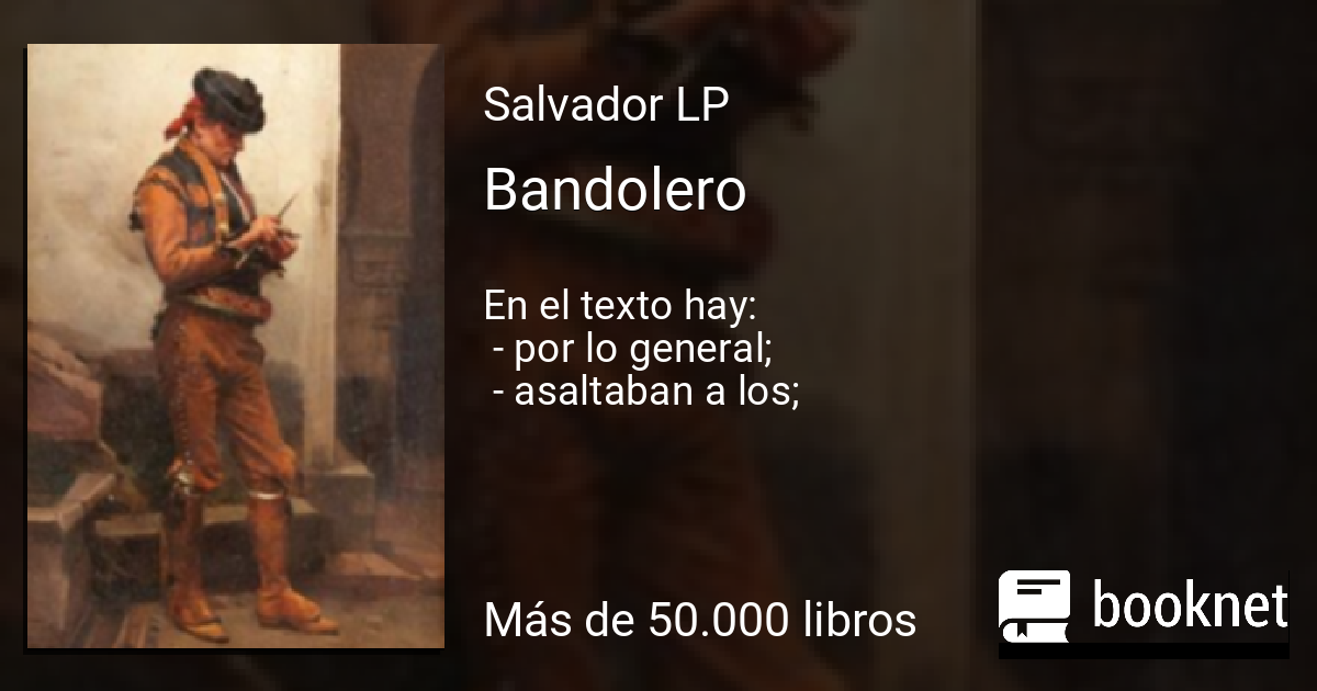 Bandolero leer libro en línea en Booknet