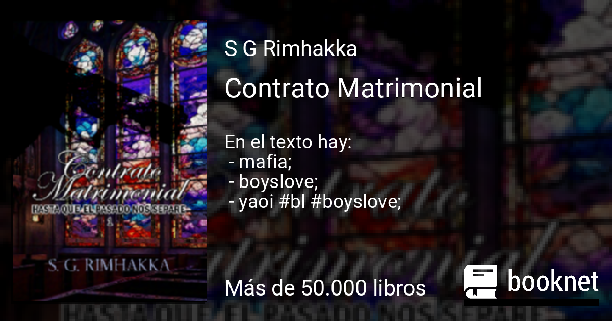 Contrato Matrimonial leer libro en línea en Booknet