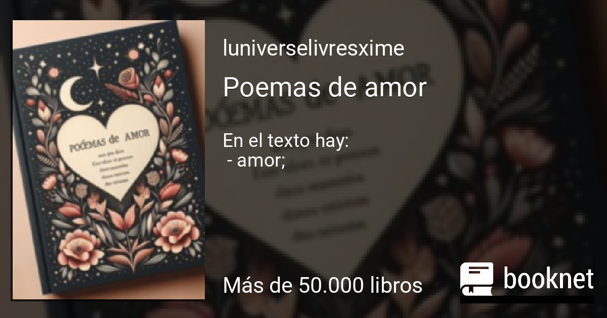 Poemas de amor leer libro en línea en Booknet