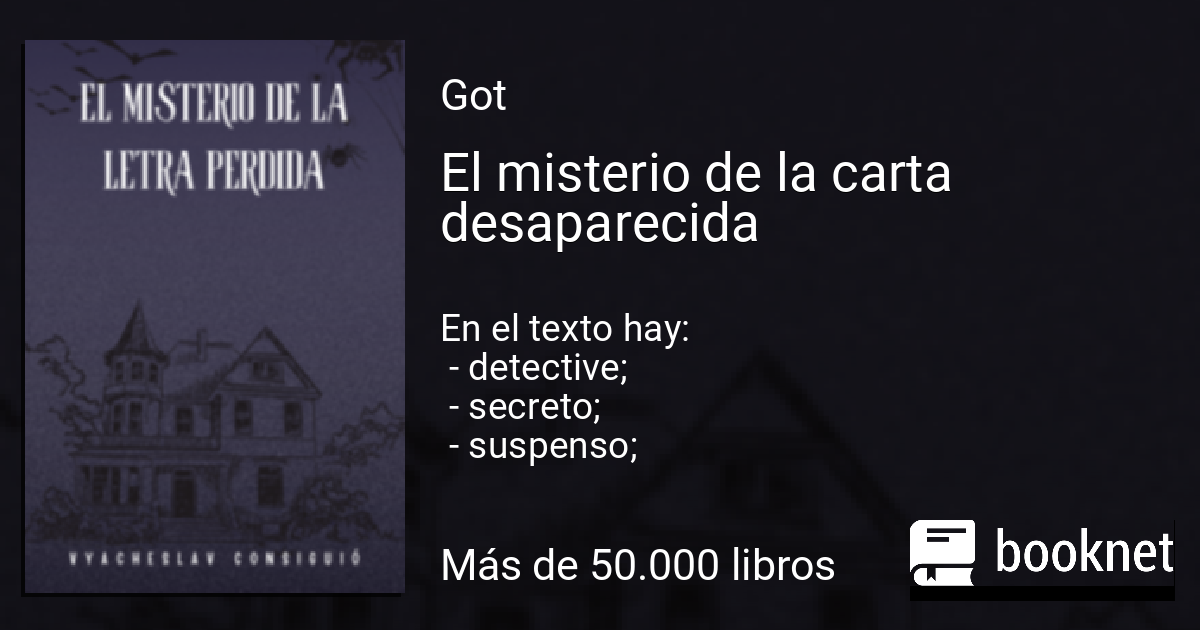 El misterio de la carta desaparecida leer libro en línea en Booknet