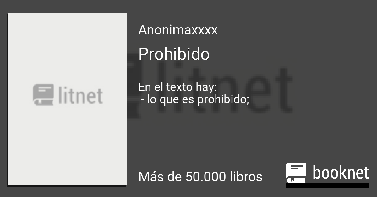 Prohibido leer libro en línea en Booknet