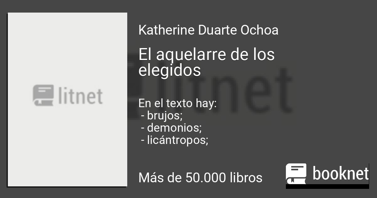 El aquelarre de los elegidos leer libro en línea en Booknet