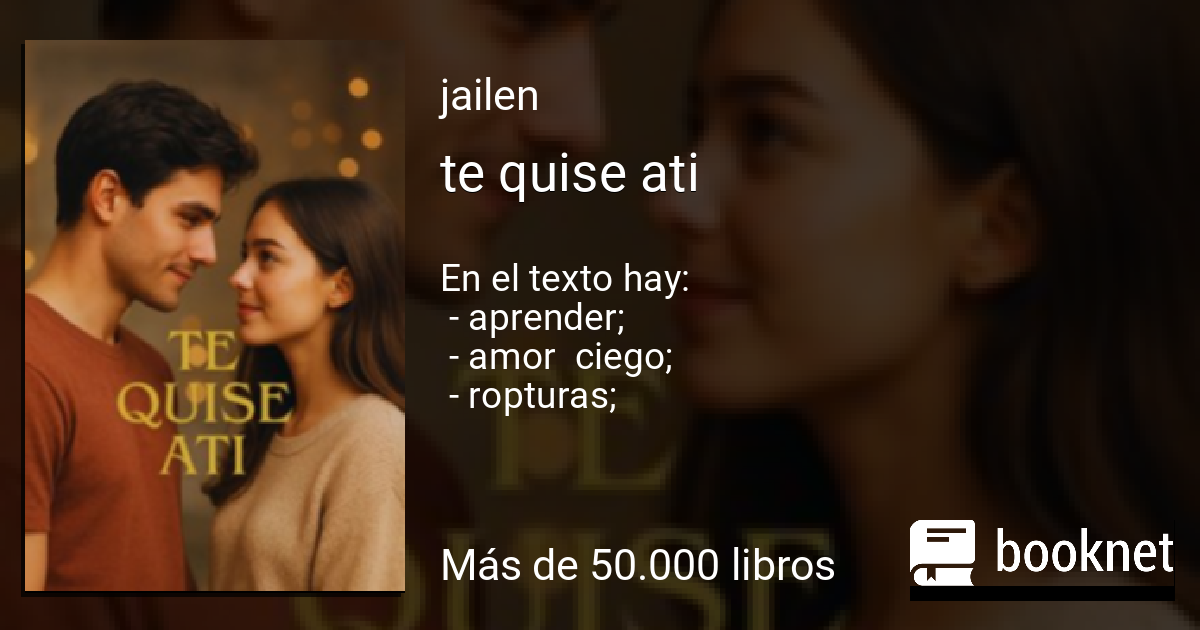 te quise ati leer libro en línea en Booknet