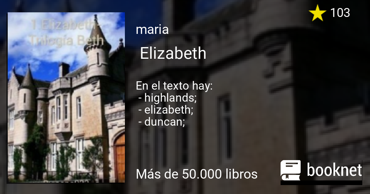 Elizabeth leer libro en línea en Booknet